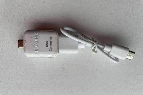 Переходник Samsung OTG microusb USB + кабель