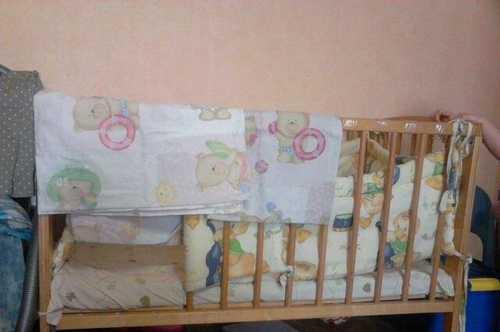 Постельное бельё для детской кроватки