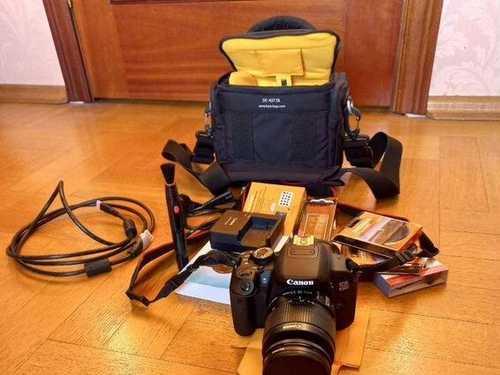Canon EOS 650D kit 2700 кадров + 18-55mm + сумка