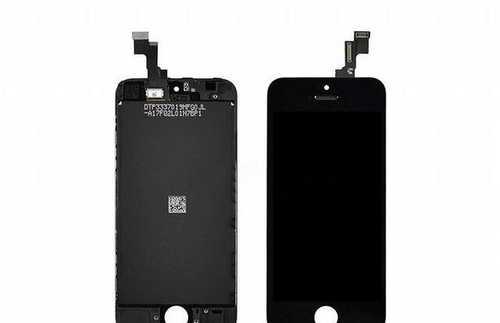 Дисплей для iPhone 5S/SE с рамкой ааа Чёрный