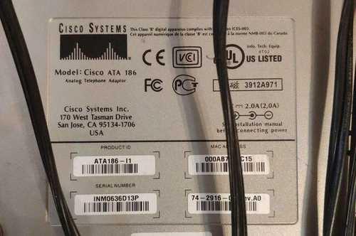 Cisco ATA 186 sip адаптер