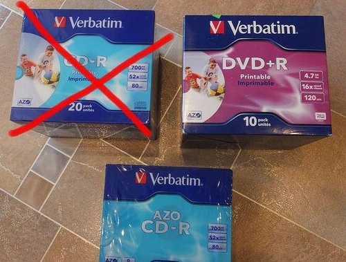 DVD+R, DVD-RW, CD-R Verbatim