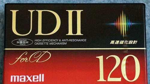Аудиокассета maxell UD II 120 релиз-1992 (Japan)