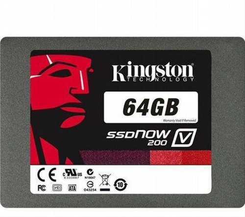 SSD диск kingston 2.5" ssdnow V+200 64 Гб SATA III