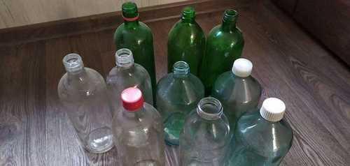 Бутылки и банки стеклянные