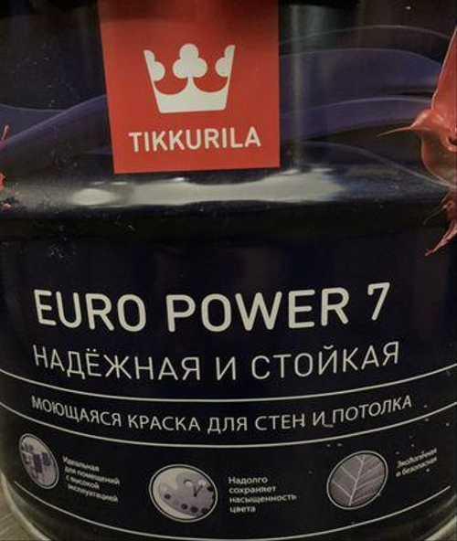 Краска tikkurila euro power 7