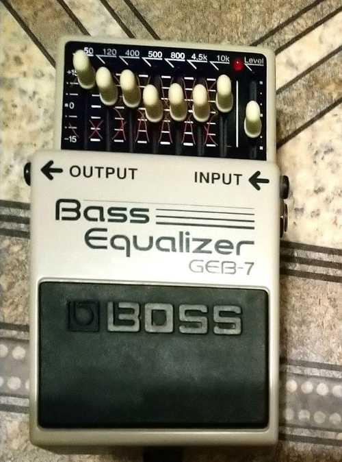 Bass equalizer geb-7 boss