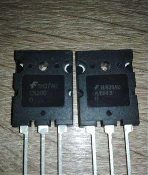 Транзисторы мощные для усилителей 2SA1943/2SC5200