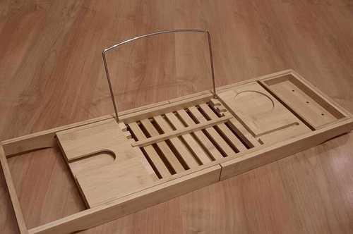 Столик для ванны бамбук