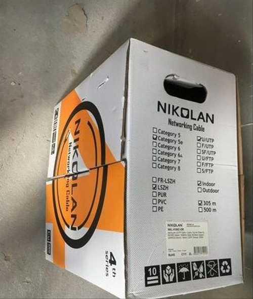 Кабель nikolan U/UTP 4 пары NKL 4100C-OR