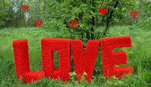 Фотозона, декор, объемные буквы love