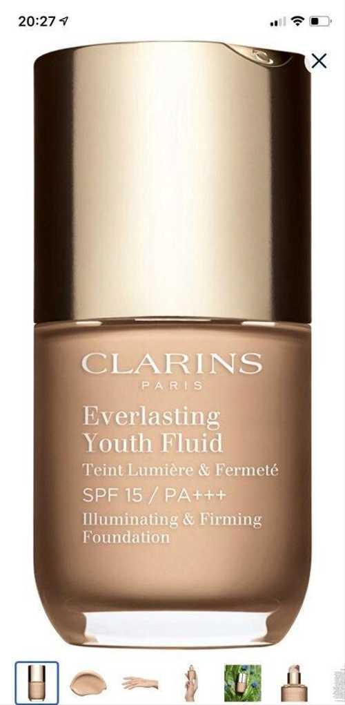 Clarins Everlasting Youth Fluid Устойчивый тональн