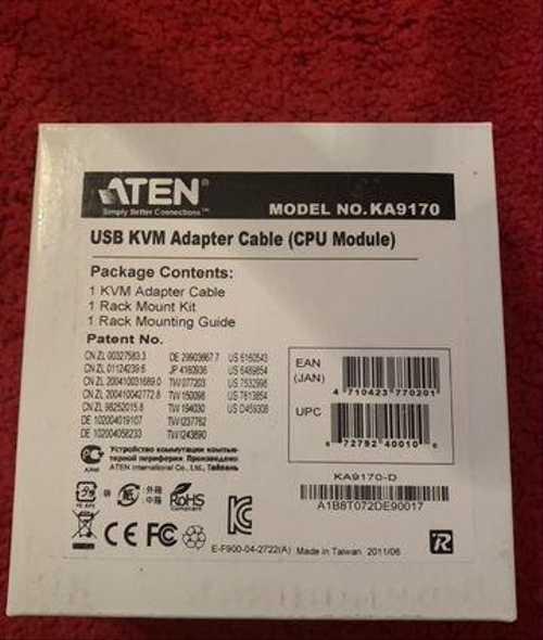 Aten usb kvm adapter cable (cpu module) Москва | Комьютерные аксессуары ...