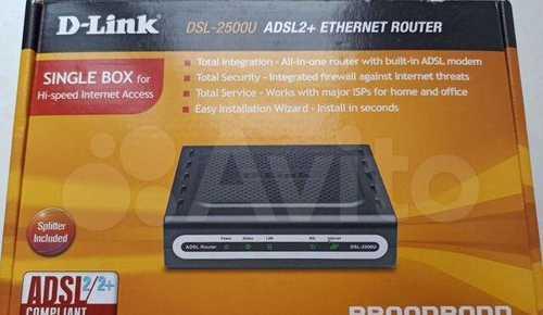 Adsl роутер D-Link DSL-2500U