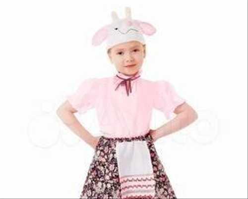 Карнавальный набор «Козочка», юбка с фартуком, шапка, р. 28