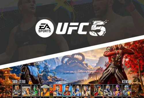 Mortal kombat 1, UFC 5, Мортал Комбат 1, юфс 5, PS