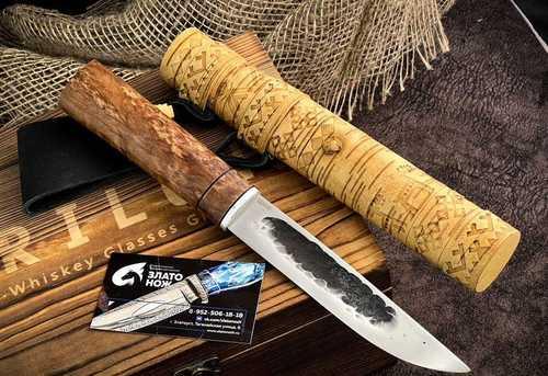 Нож Якут Традиция большой в кованной Х12мф