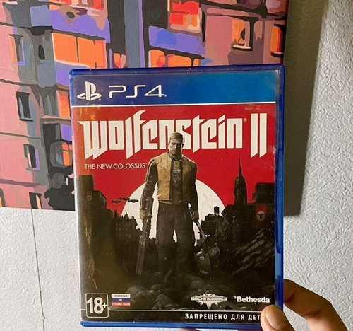 Wolfenstein 2 the new colossus ps4 диск