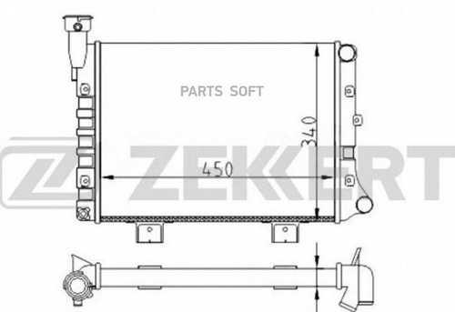 Радиатор охлаждения двигателя LADA 21073 82