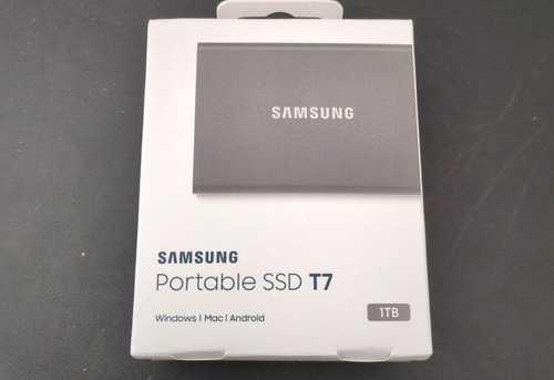 Ssd samsung t7 1 tb темно серый