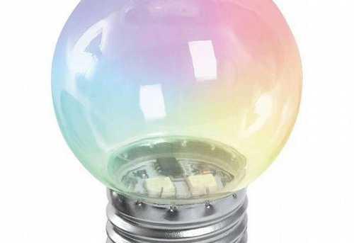 Лампа светодиодная, (1W) 230V E27 RGB G45, LB-37 п
