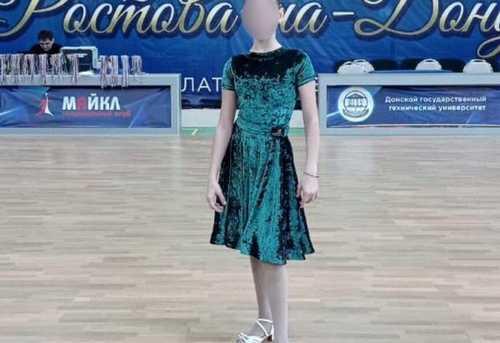 Рейтинговое платье для бальных танцев девочки