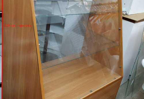 Шкаф со стеклянными полками - ширина 90 см