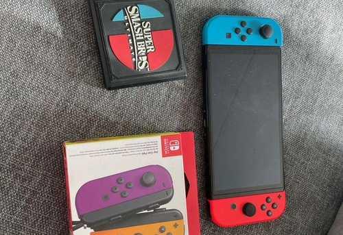 Nintendo switch oled с акксессуарами