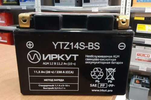 Аккумулятор для мотоцикла иркут ytz14s-BS