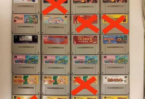 Игры картриджи Nintendo Super Famicom snes ntsc-J
