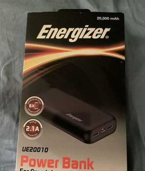 Внешний аккумулятор energizer ue20010