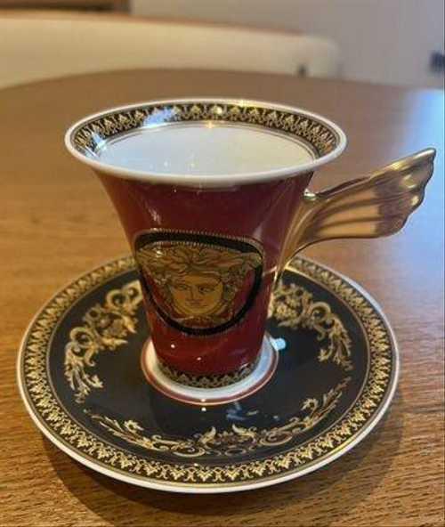 Чашка с блюдцем versace rosenthal