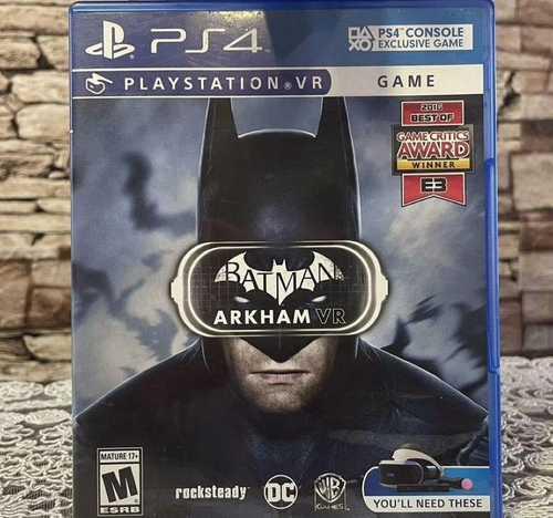 Диск PS4 Batman: Arkham VR