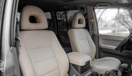 Перетяжки сидений из экокожи Mitsubishi Montero 3