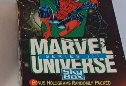 Marvel skybox карточки коллекционные человек-паук