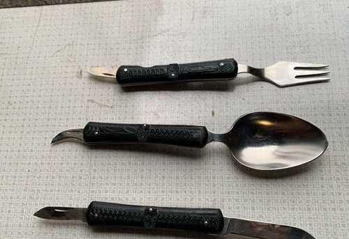 Туристический набор ложка вилка нож СССР