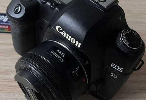 Canon 5D mark ii с объективом 50 mm 1,8 stm