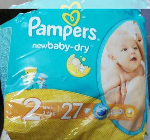 Подгузники pampers 2