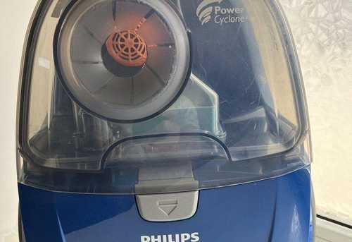 Колбовый пылесос мощный чистый Philips