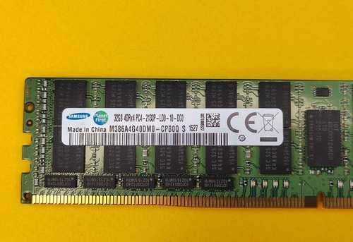 DDR4 32GB 2133 MHz ECC REG samsung 4DRx4 HP сервер