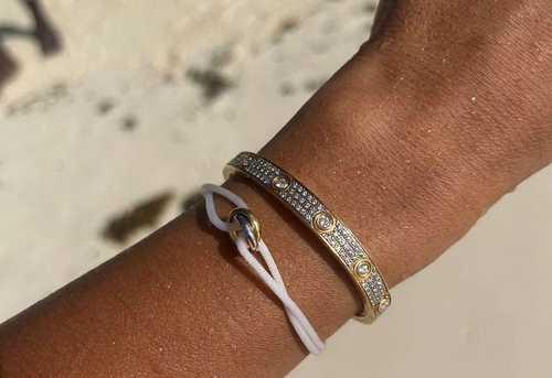 Браслет Cartier Trinity на нитке