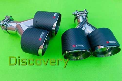 Насадки глушителя Akrapovic карбон матовые 101