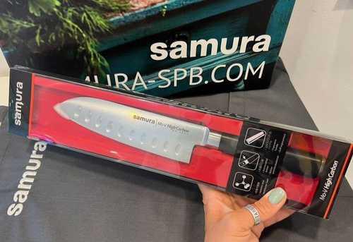 Нож кухонный "Samura Mo-V" Сантоку, 180 мм