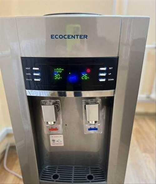 Кулер для воды с холодильником напольный Ecocenter
