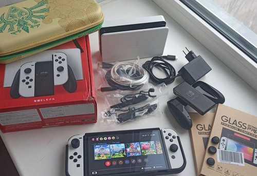 Nintendo Switch oled 64+256GB с играми