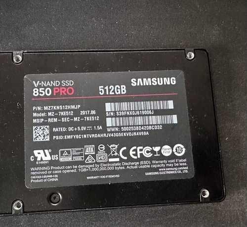 Samsung 850 pro 512 GB