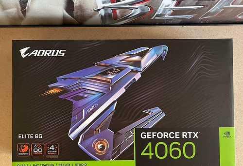 Видеокарта RTX 4060 Aorus elite 8Gb