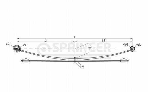 Рессора задняя peugeot boxer III