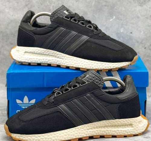 Кроссовки мужские весенние черные adidas 41-46р