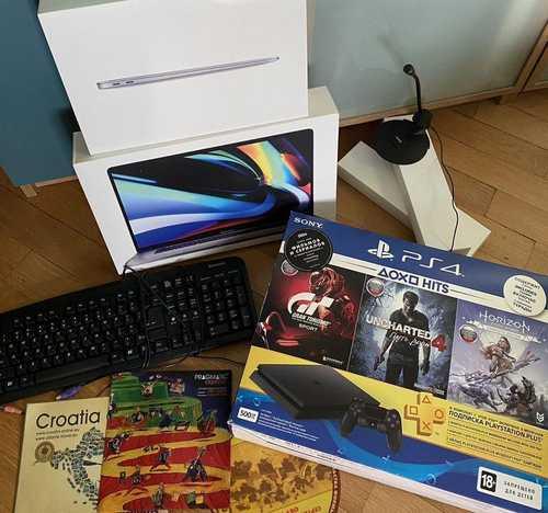 Клавиатура/коробки Sony Playstation MacBook Apple